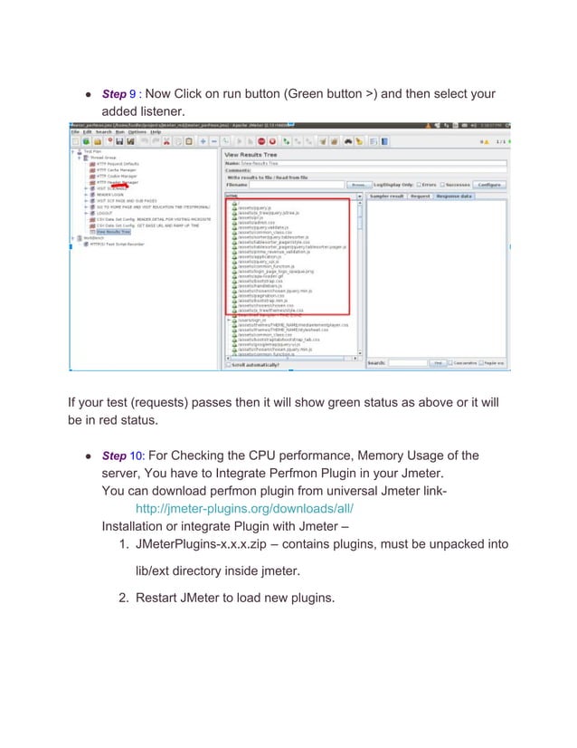 Jmeter Memory Profiling Server Side Monitoring Memory And Cpu Monitoring Pdf