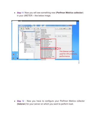 Jmeter memory profiling, server-side monitoring, memory and cpu monitoring | PDF