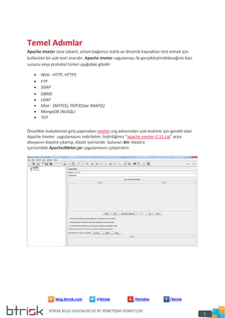 Jmeter ile uygulama katmanında yük testi gerçekleştirme | PDF