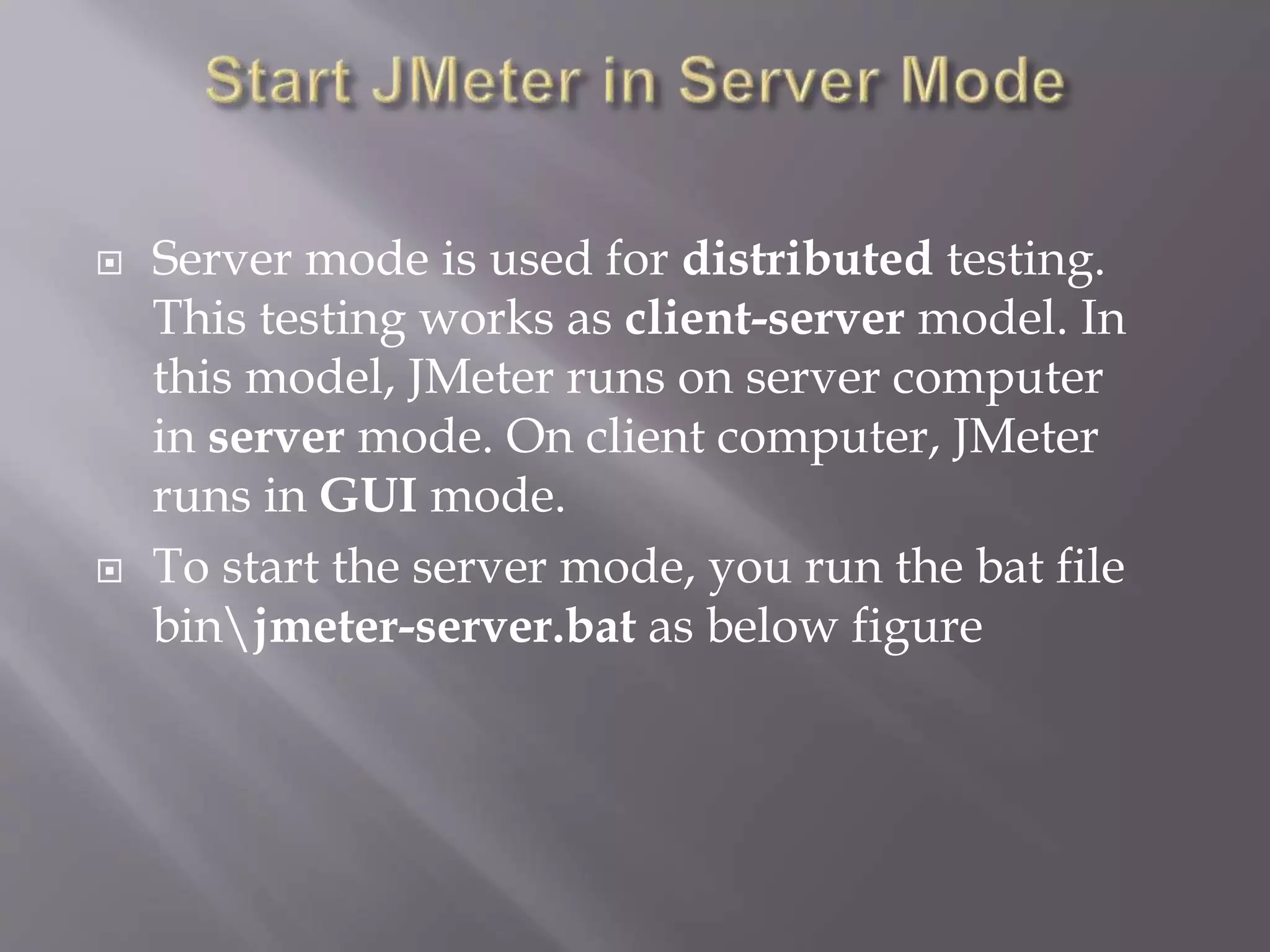 Jmeter introduction | PPT