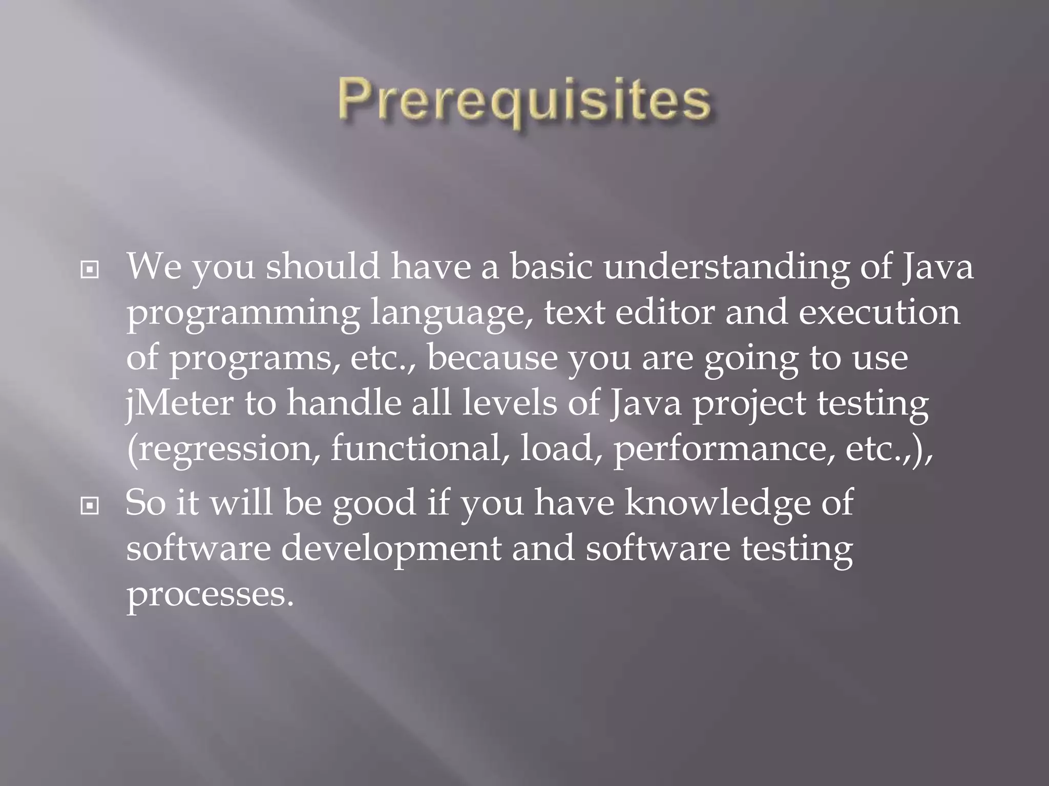 Jmeter introduction | PPTX