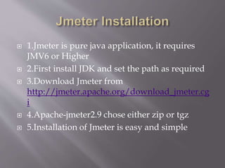 Jmeter introduction | PPTX