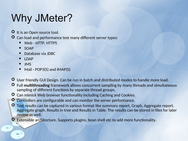 JMeter_introduction_Final.ppt for jmeter | PPT