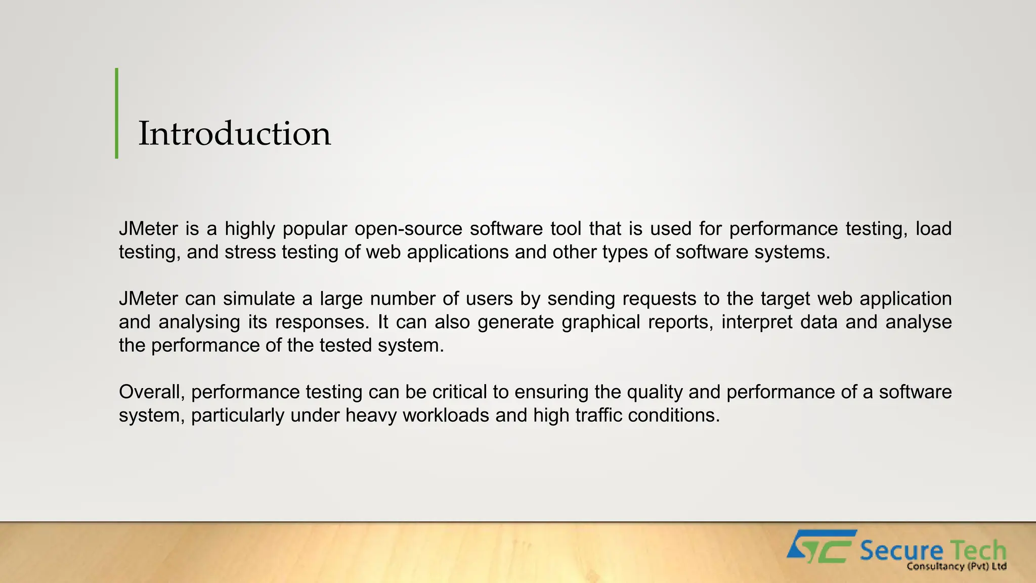 Jmeterperformance Testingpptx Computing Technology And Computing