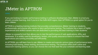 JMeter Training in Delhi | PPT