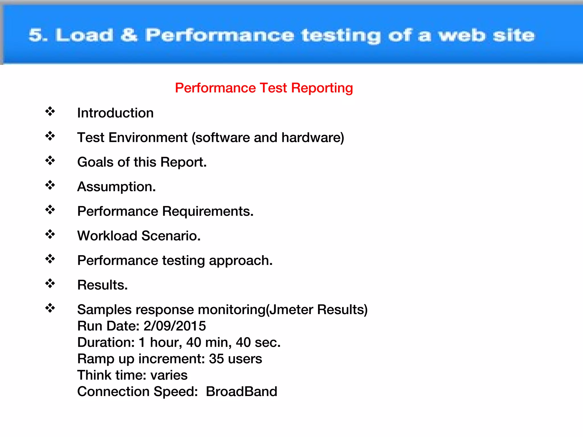 Performance testing with Jmeter | PPT