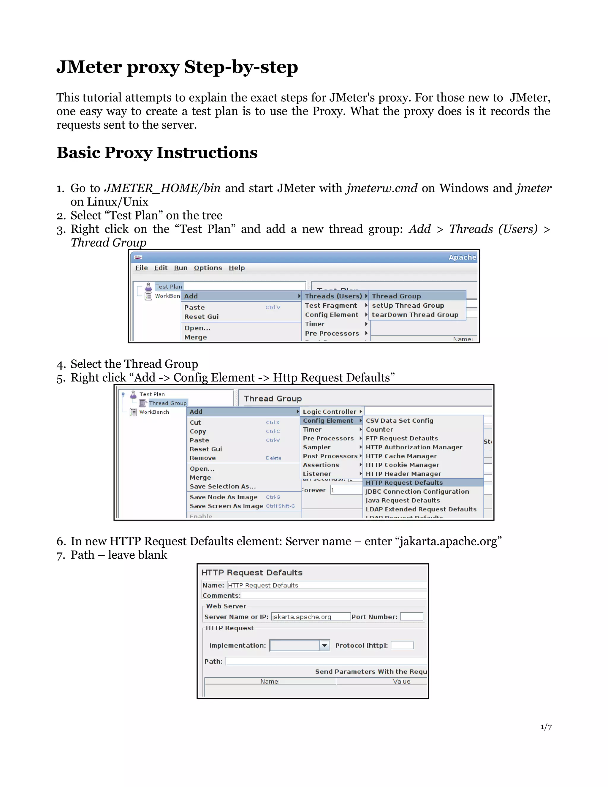Utilizando Proxy no Jmeter Passo a Passo | PDF