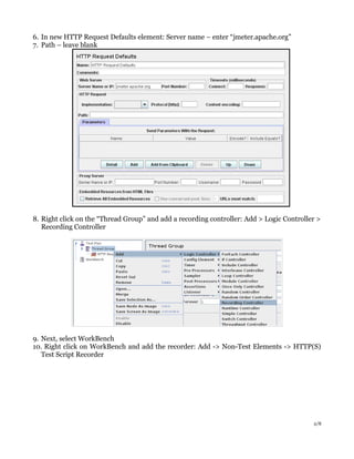Jmeter proxy step_by_step | PDF | Web Development | Internet