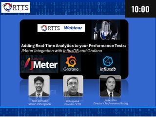 JMeter webinar - integration with InfluxDB and Grafana | PDF