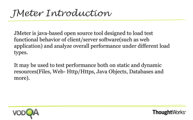 JMeter Workshop vodQA | PPT