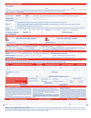 Jm financial mutual fund common application form with kim | PDF