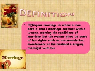 misyar marriage | PPTX