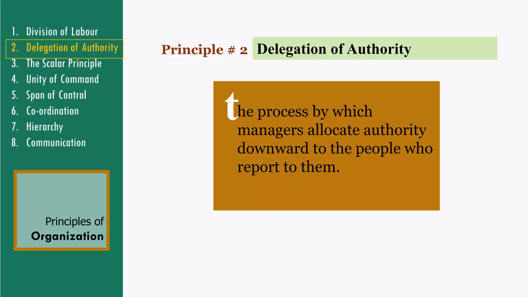 The Organization; Concepts & Principles | PDF