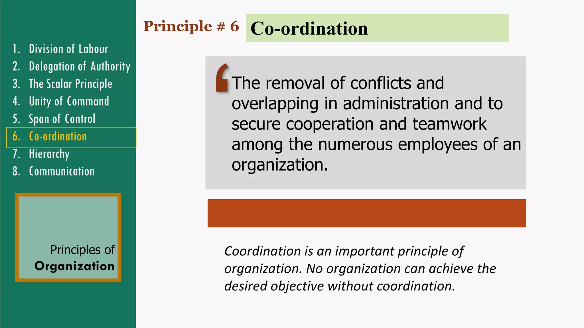 The Organization; Concepts & Principles | PDF