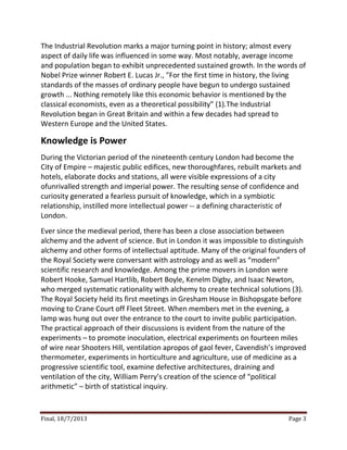 The Impact of Science & Technology on Victorian London | DOCX