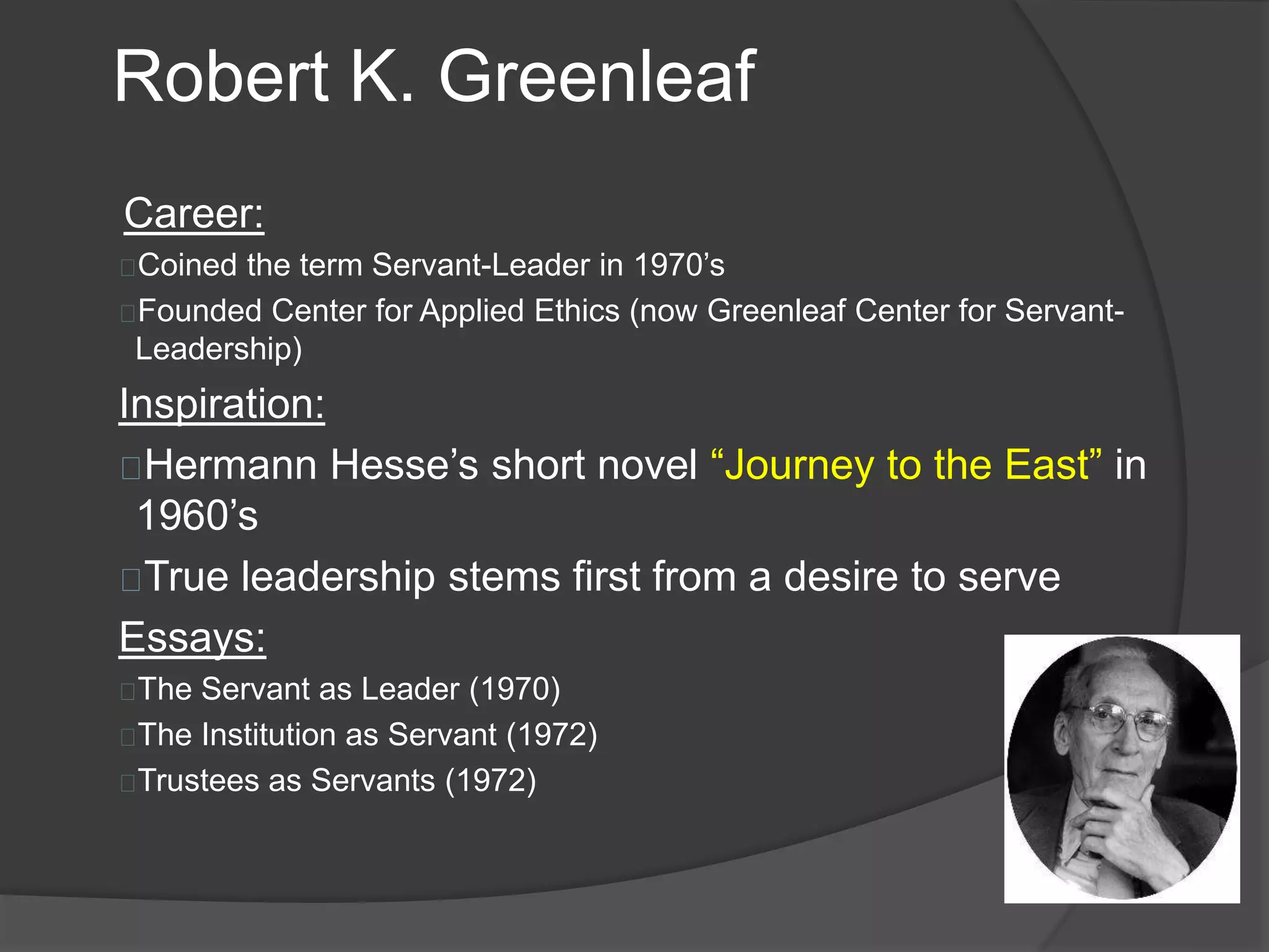 Servant leadership | PPTX