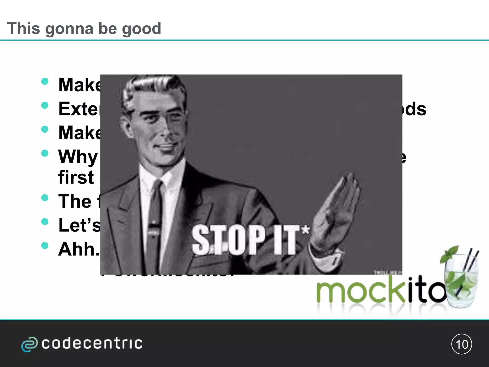 Mockito Vs Jmockit Battle Of The Mocking Frameworks Ppt