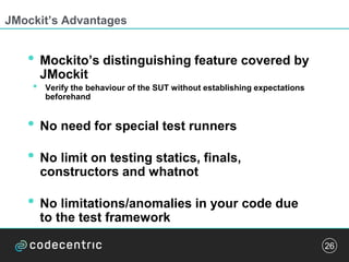 Mockito vs JMockit, battle of the mocking frameworks | PPT