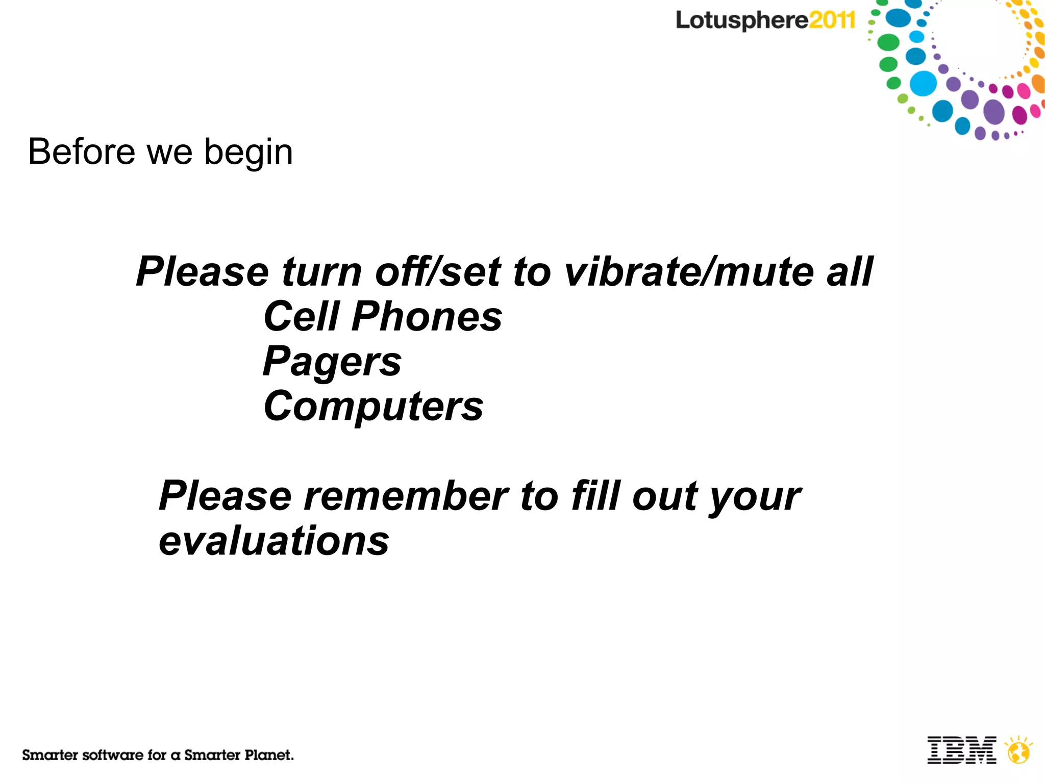 JMP208 The Never Ending Integration Story: How to Integrate Your Lotus ...