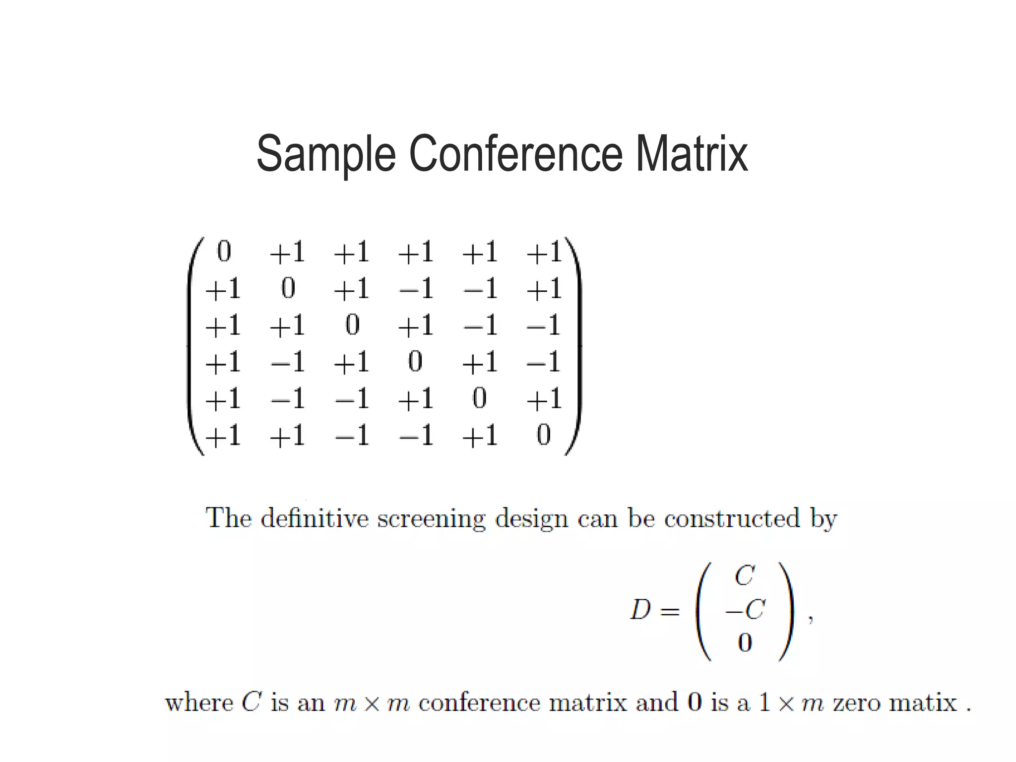 Everything You Wanted to Know About Definitive Screening Designs | PDF