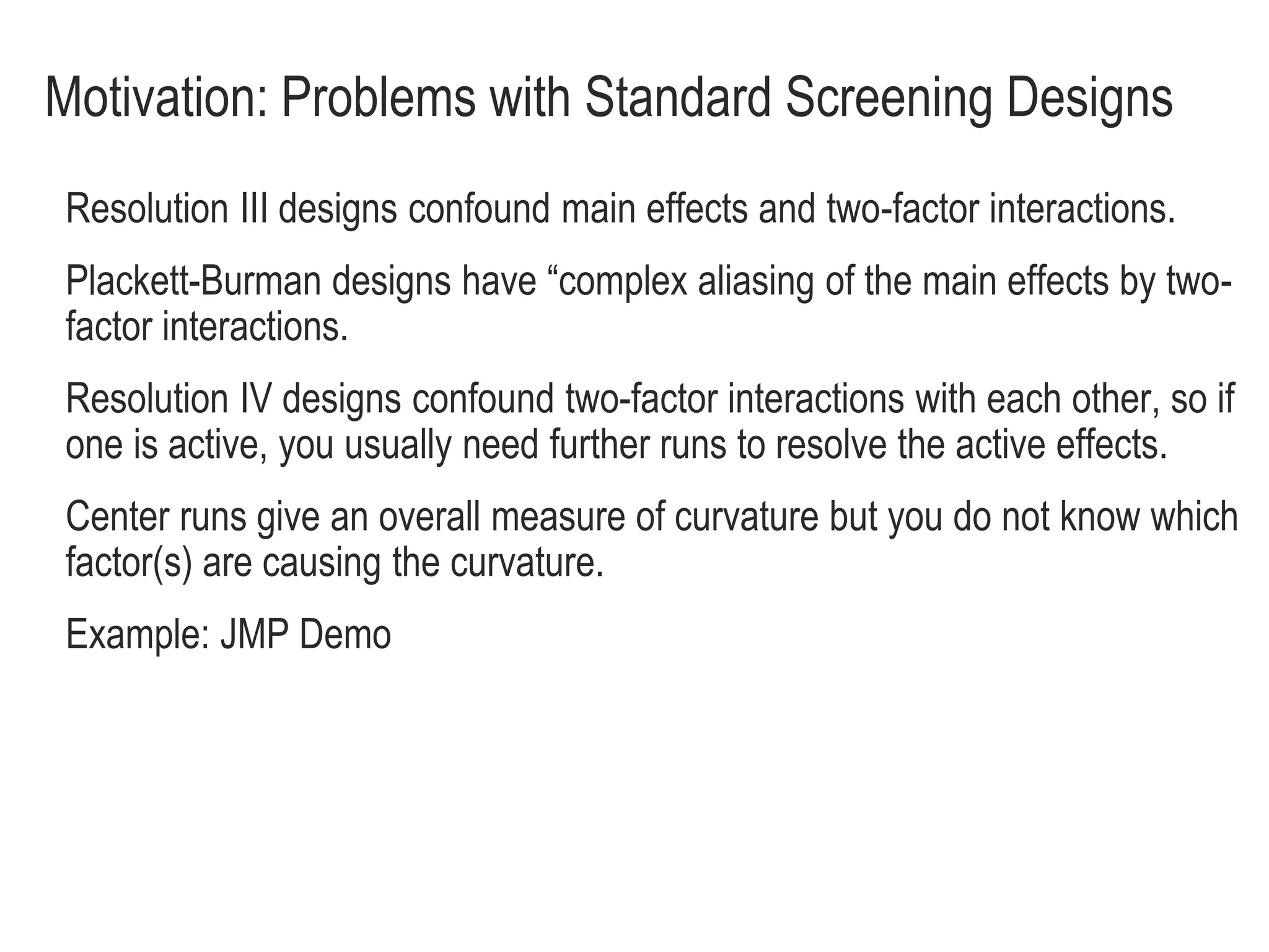 Everything You Wanted to Know About Definitive Screening Designs | PDF