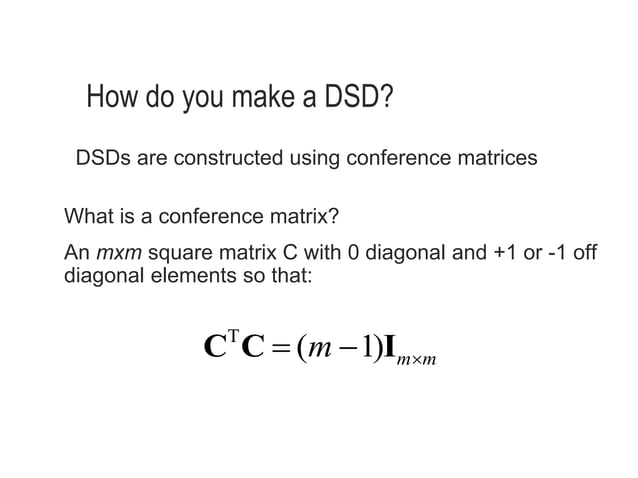 Everything You Wanted to Know About Definitive Screening Designs | PDF ...