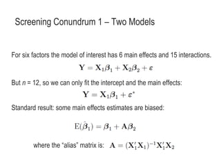 Everything You Wanted to Know About Definitive Screening Designs | PDF