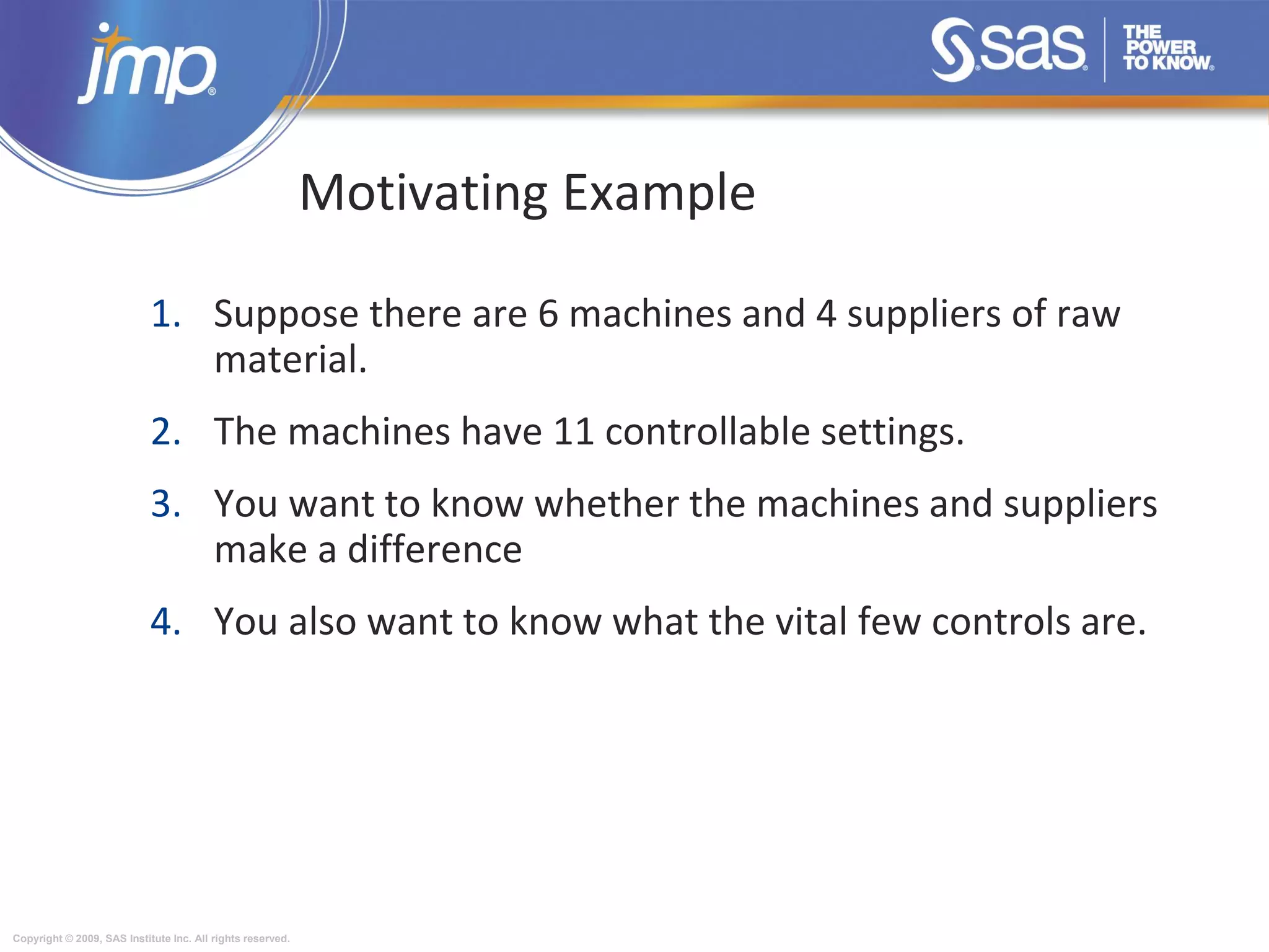 New Design of Experiments Features in JMP 11 | PDF