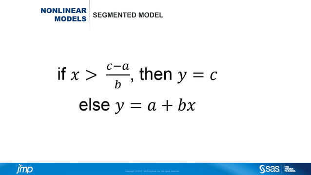 When a Linear Model Just Won't Do: Fitting Nonlinear Models in JMP | PDF