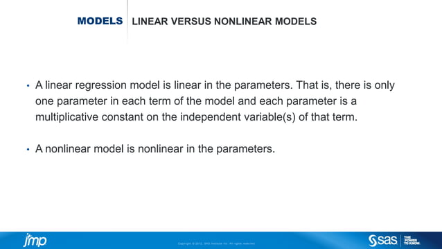 When a Linear Model Just Won't Do: Fitting Nonlinear Models in JMP | PDF