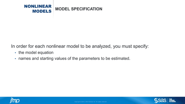 When a Linear Model Just Won't Do: Fitting Nonlinear Models in JMP | PDF