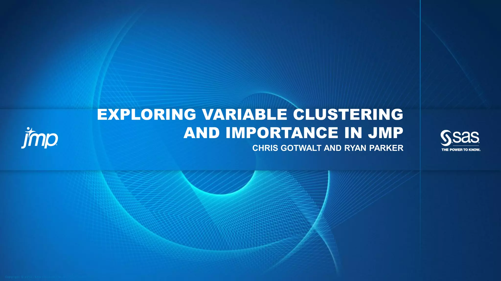 Exploring Variable Clustering and Importance in JMP | PDF