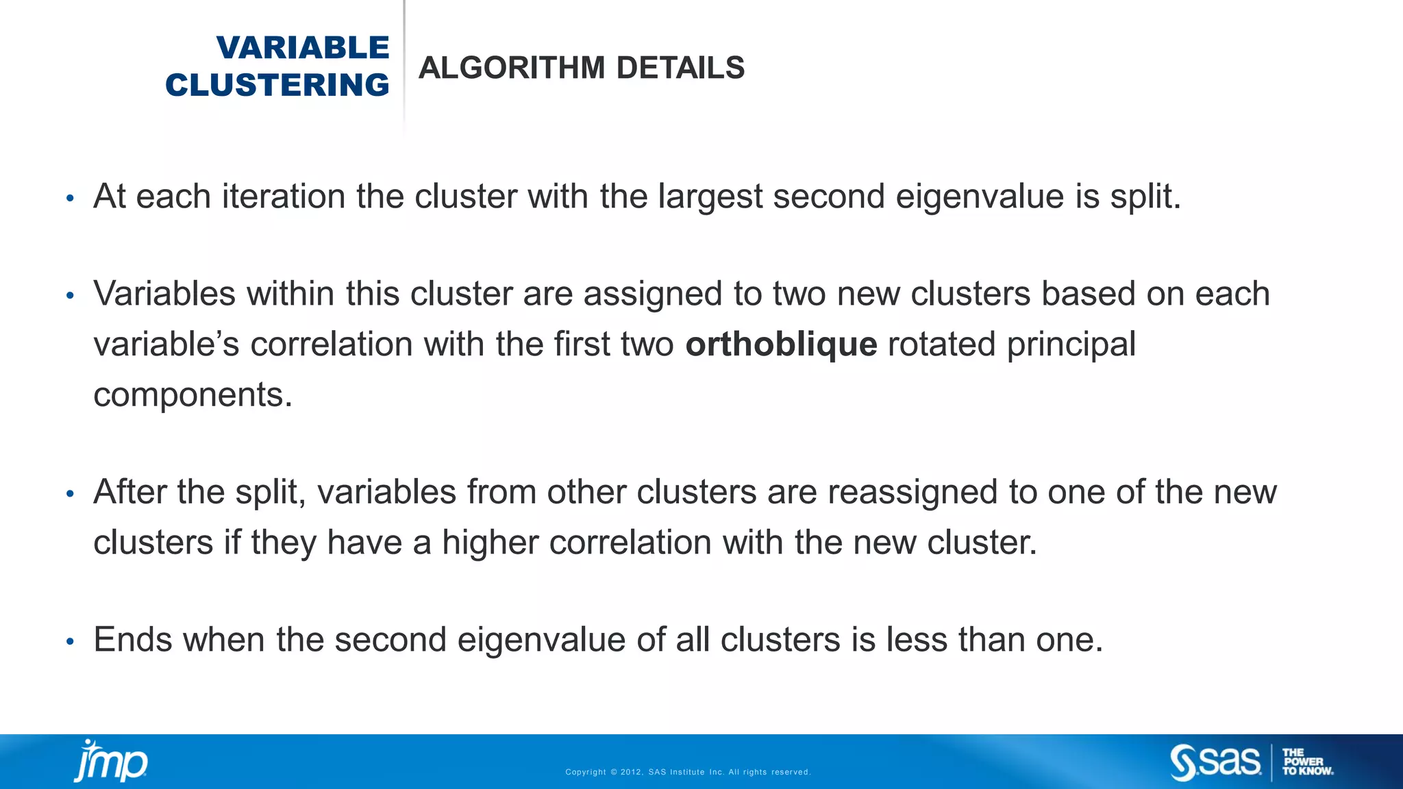 Exploring Variable Clustering and Importance in JMP | PDF