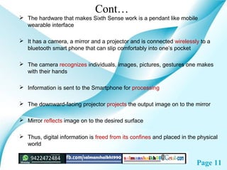 43 sixth sense technology | PPT