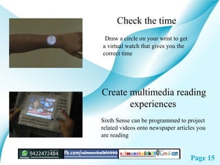 43 sixth sense technology | PPT