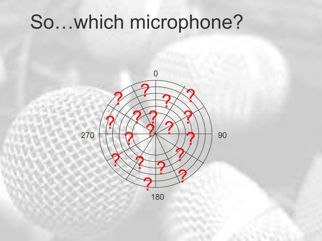 Intro to Music Production: assignment 1 (microphone types and polar ...