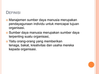 Staffing dan Manajemen Sumber Daya Manusi | PPT