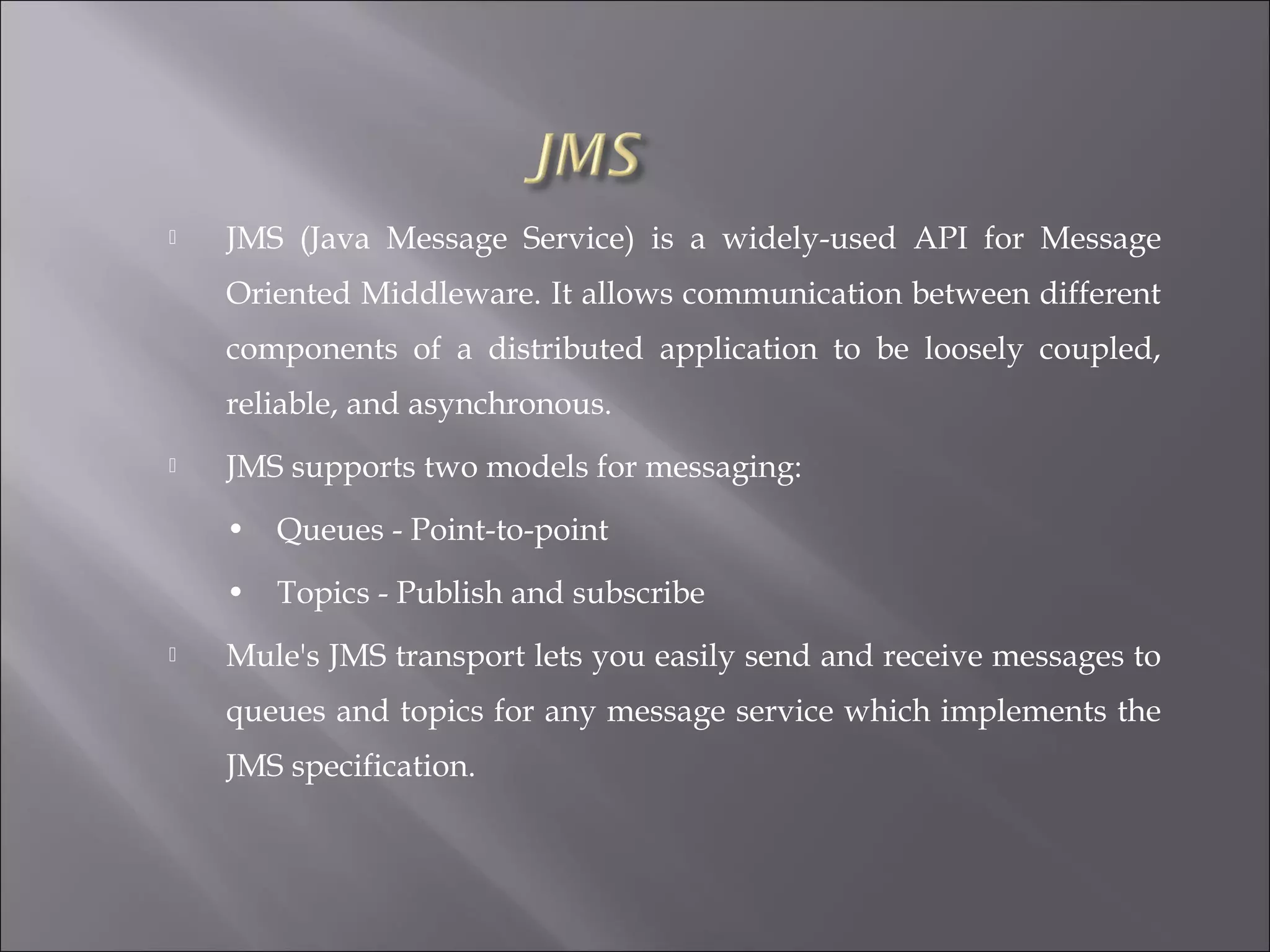 Jms topics | PPT