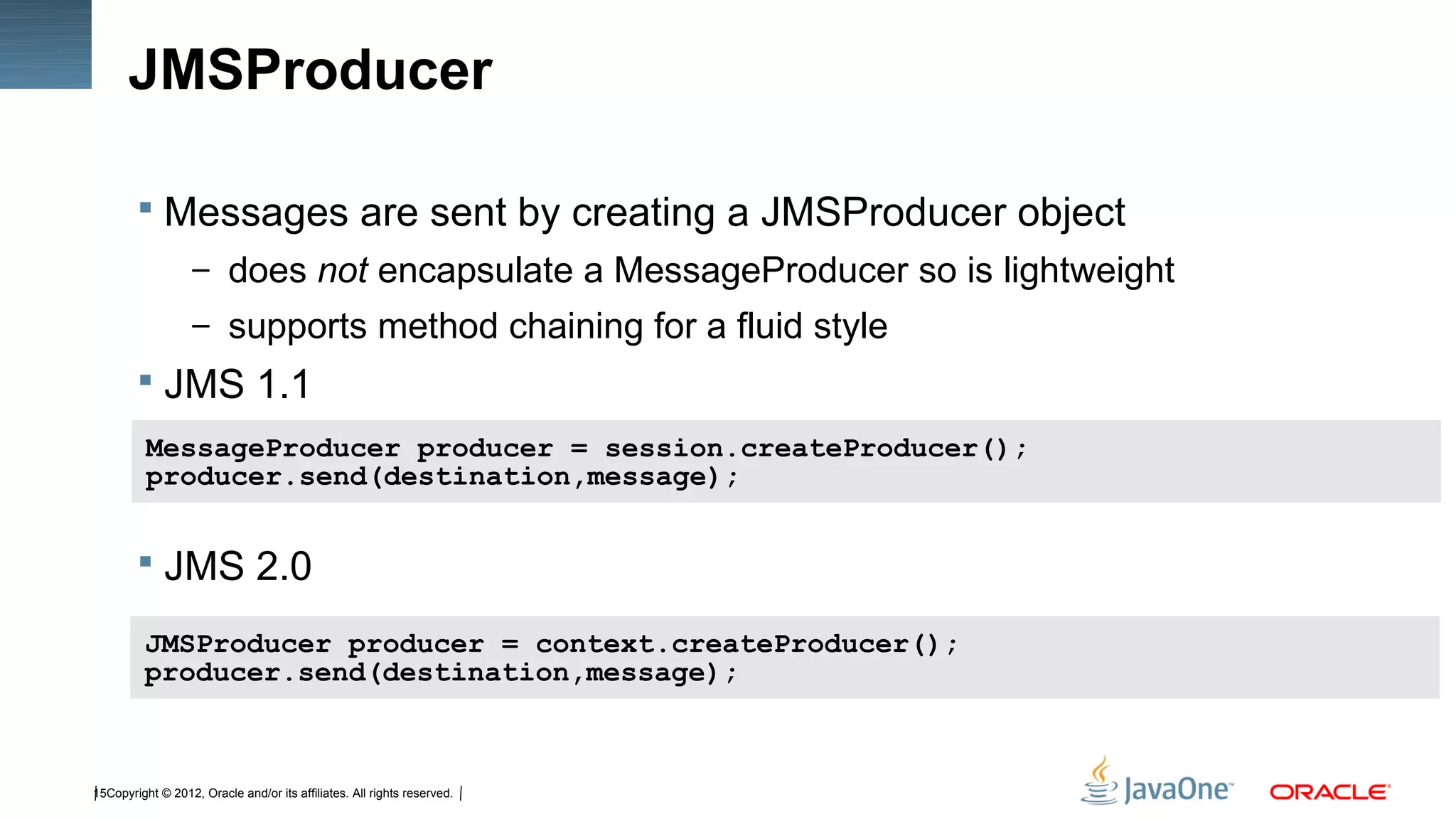 What's new in Java Message Service 2? | PDF