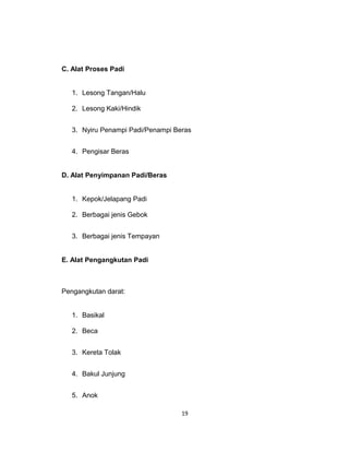 Jms 418 sejarah kajian tempatan -penanaman padi | DOC