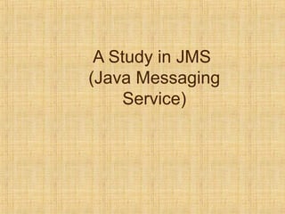 Jms intro | PPT