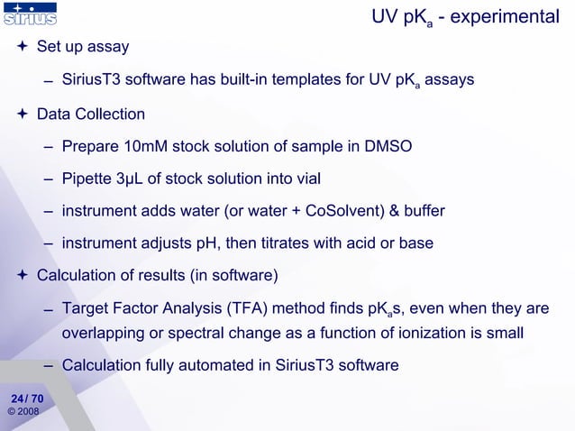 Measuring pKas, logP and Solubility by Automated titration | PPT ...
