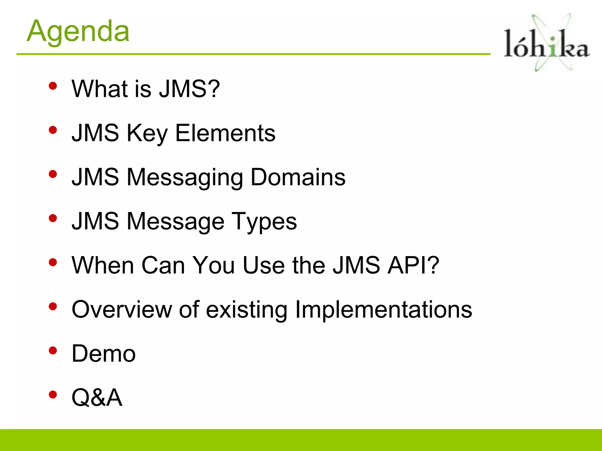 JMS Providers Overview | PPT