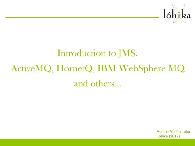 JMS Providers Overview | PPT