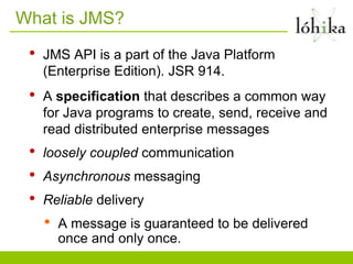 JMS Providers Overview | PPT