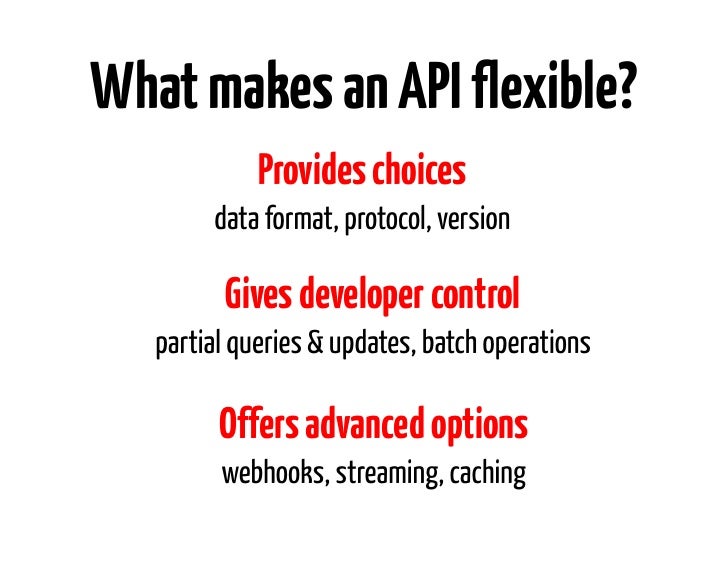 What Makes a Great Open API?