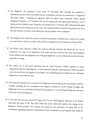 Dr. Julie Oseko JMVB Determination | PDF