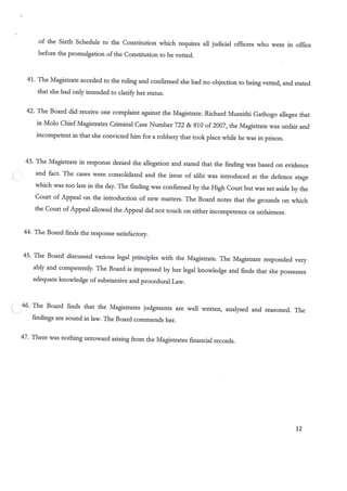 Dr. Julie Oseko JMVB Determination | PDF