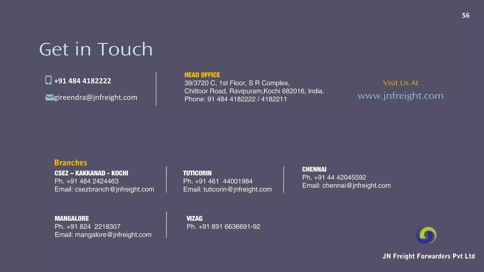 Jn freight-forwarders prppofile - copy (1) (1) | PPT