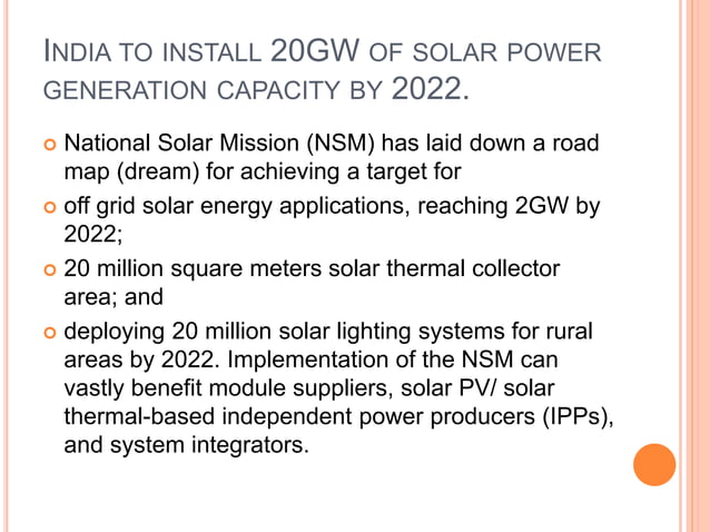 JN National Solar-Mission | PPT